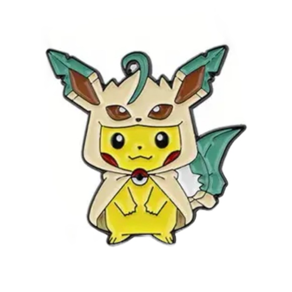 Pokemon | Toys | Poncho Pikachu Leafeon Enamel Pin | Poshmark